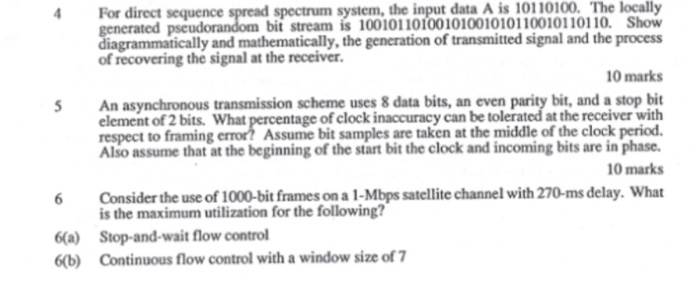 For direct sequence spread spectrum system, the input | Chegg.com