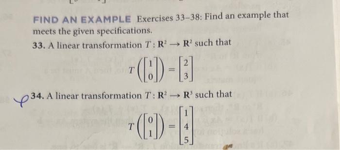 Solved FIND AN EXAMPLE Exercises 33-38: Find an example that | Chegg.com