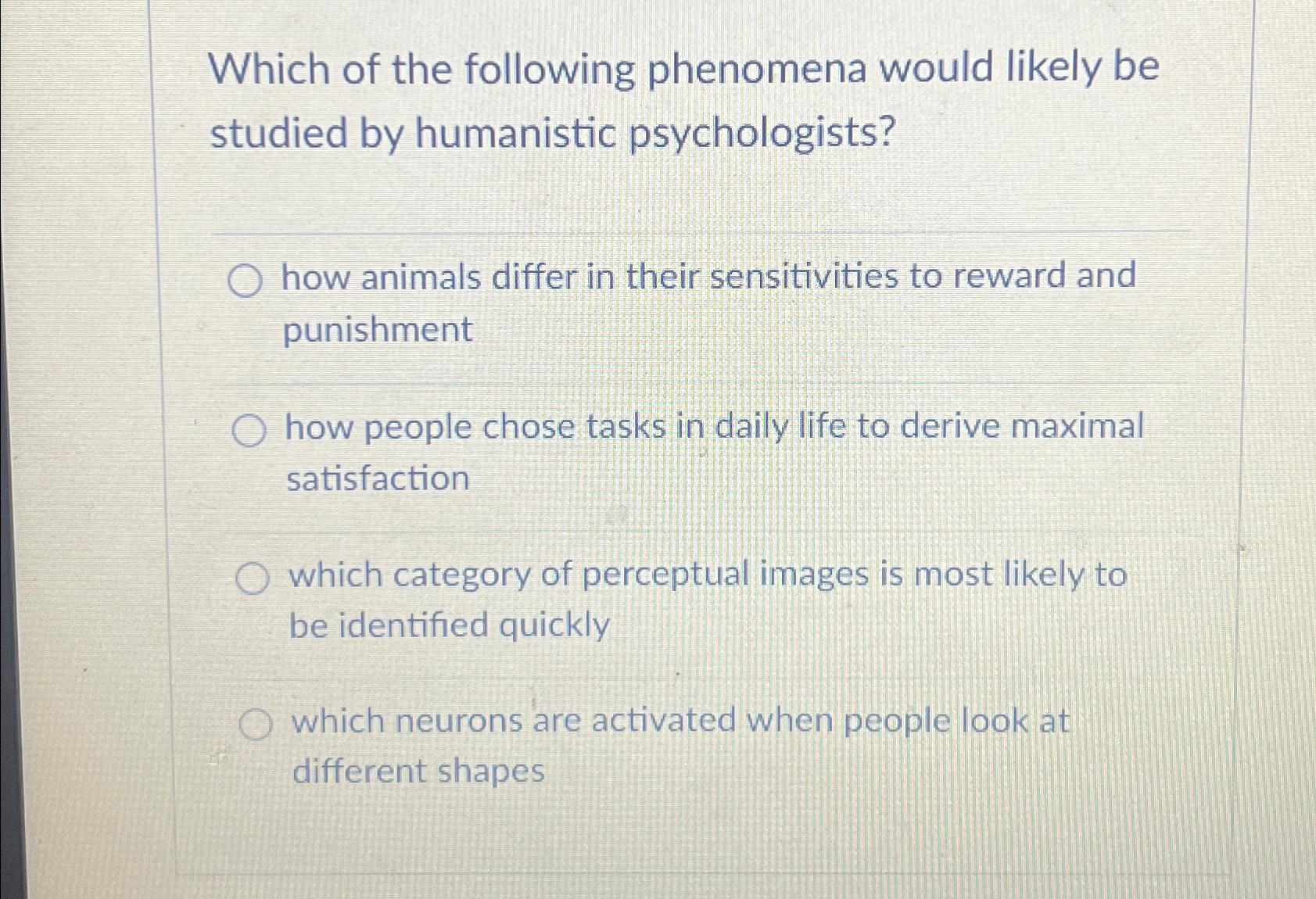 Solved Which of the following phenomena would likely be | Chegg.com