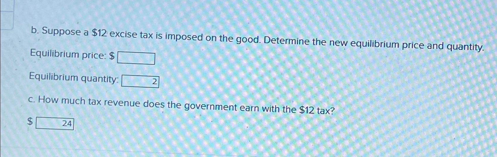 Solved Suppose demand and supply are given byQxd=14-(12)Px | Chegg.com