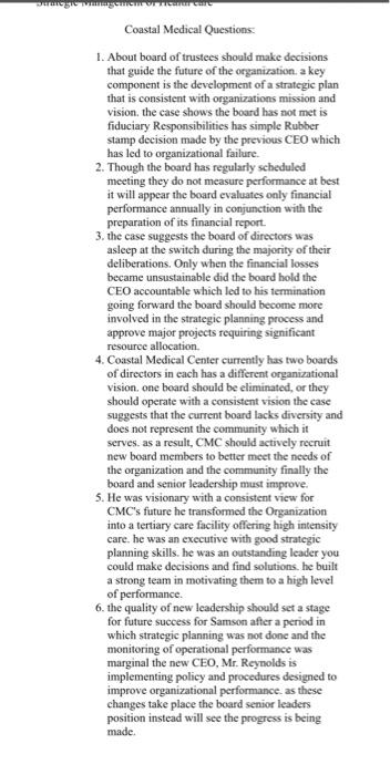 Solved i need a 15 to 20 topics and ideas for CMC case study | Chegg.com