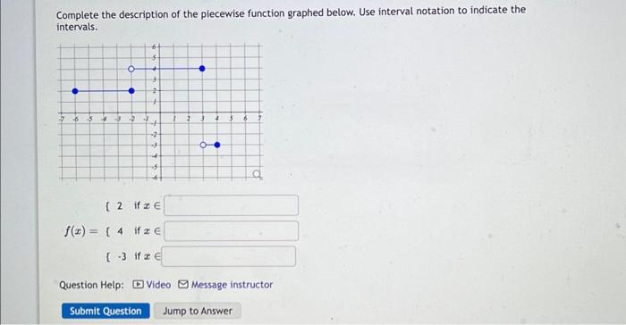 Solved Complete the description of the piecewise function | Chegg.com