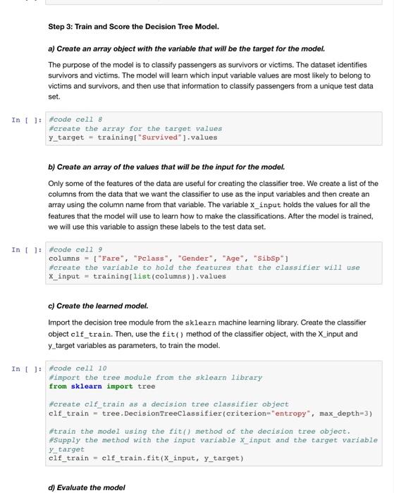 Solved Objectives In this liab, you will use a decision tree | Chegg.com