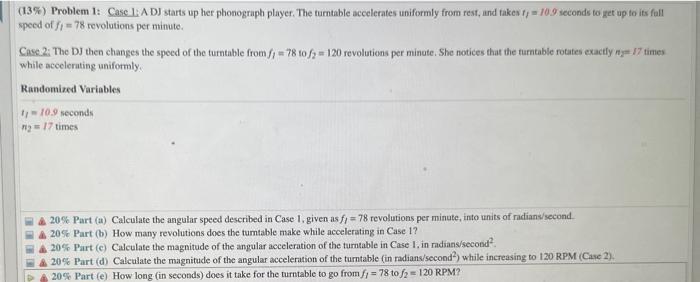 Solved (13\%) Problem 1: Case 1: A DJ starts up her | Chegg.com