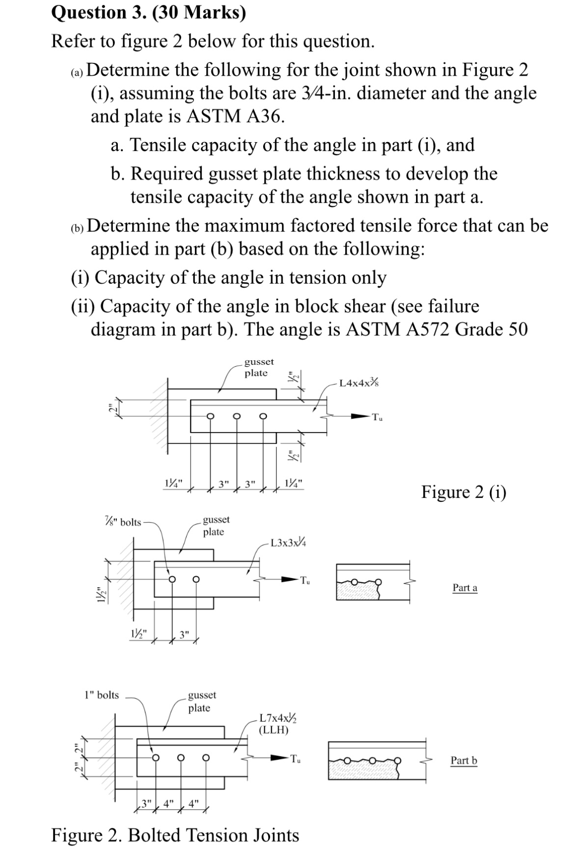 Solved Question 3. (30 ﻿Marks)Refer to figure 2 ﻿below for | Chegg.com