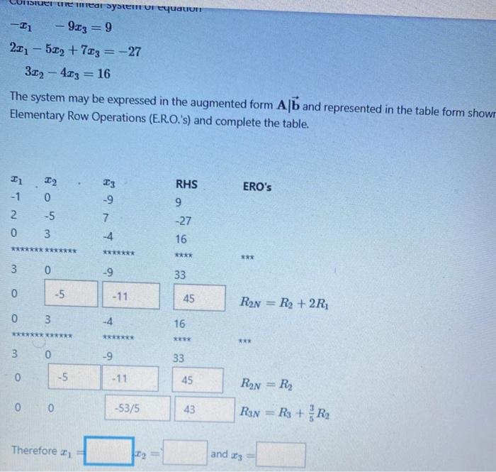 Solved --11 - Veral system requatur - 9.3 = 9 211 - 502 + | Chegg.com