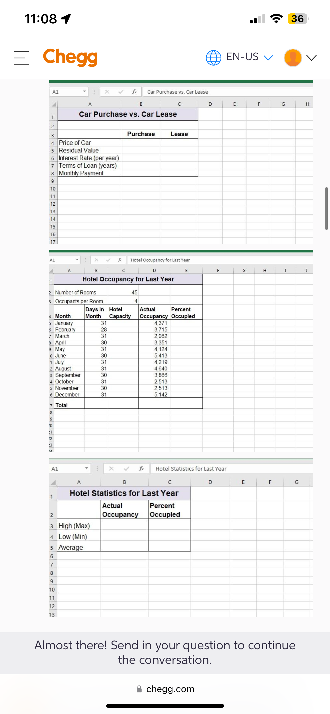 Solved The first picture contains the three different | Chegg.com
