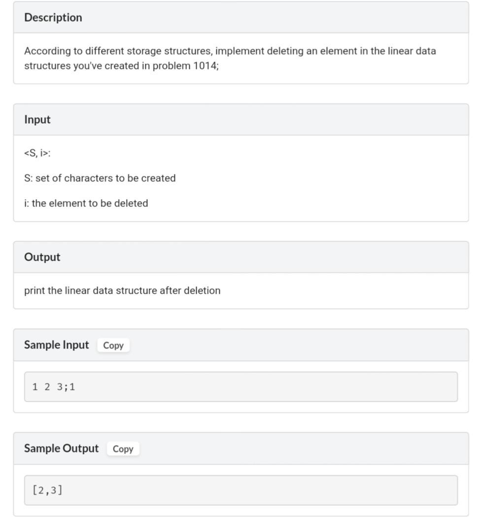 Solved According to different storage structures, implement | Chegg.com