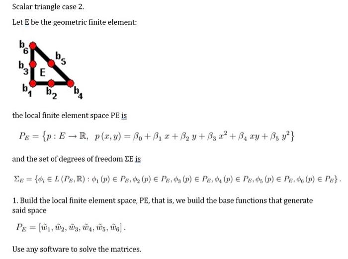 Scalar triangle case 2. Let E be the geometric finite | Chegg.com