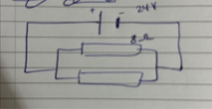 Solved find current in 8 ohm resistor | Chegg.com