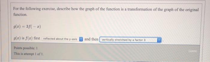 Solved For the following exercise, write a formula for the | Chegg.com