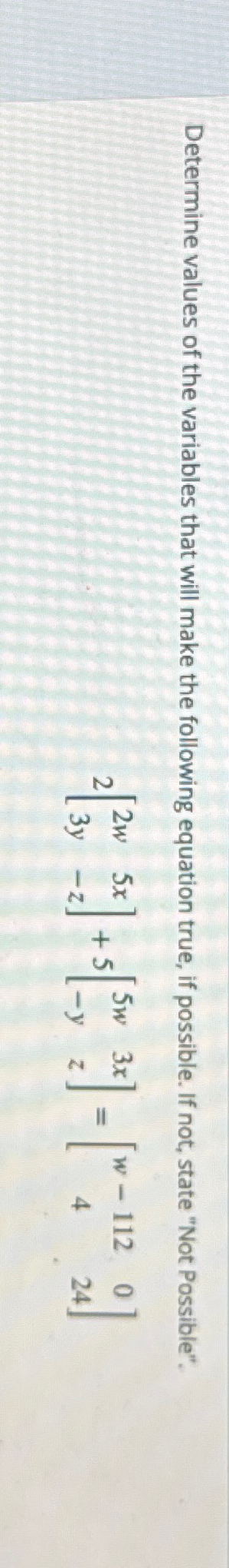 Solved Determine values of the variables that will make the | Chegg.com Solved Determine values of the variables that will make the | Chegg.com