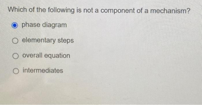 Solved Which of the following is not a component of a | Chegg.com