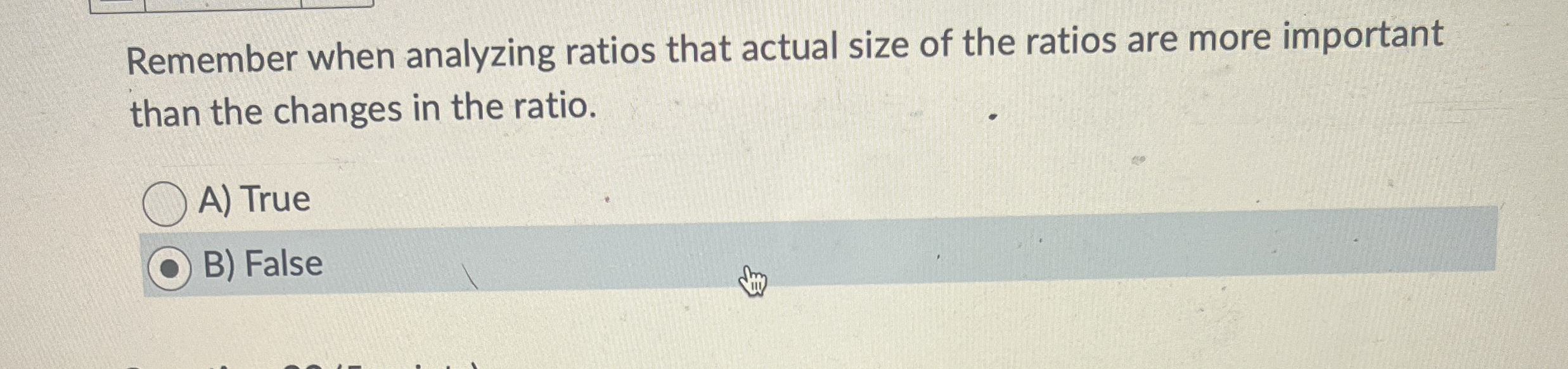 Solved Remember when analyzing ratios that actual size of | Chegg.com