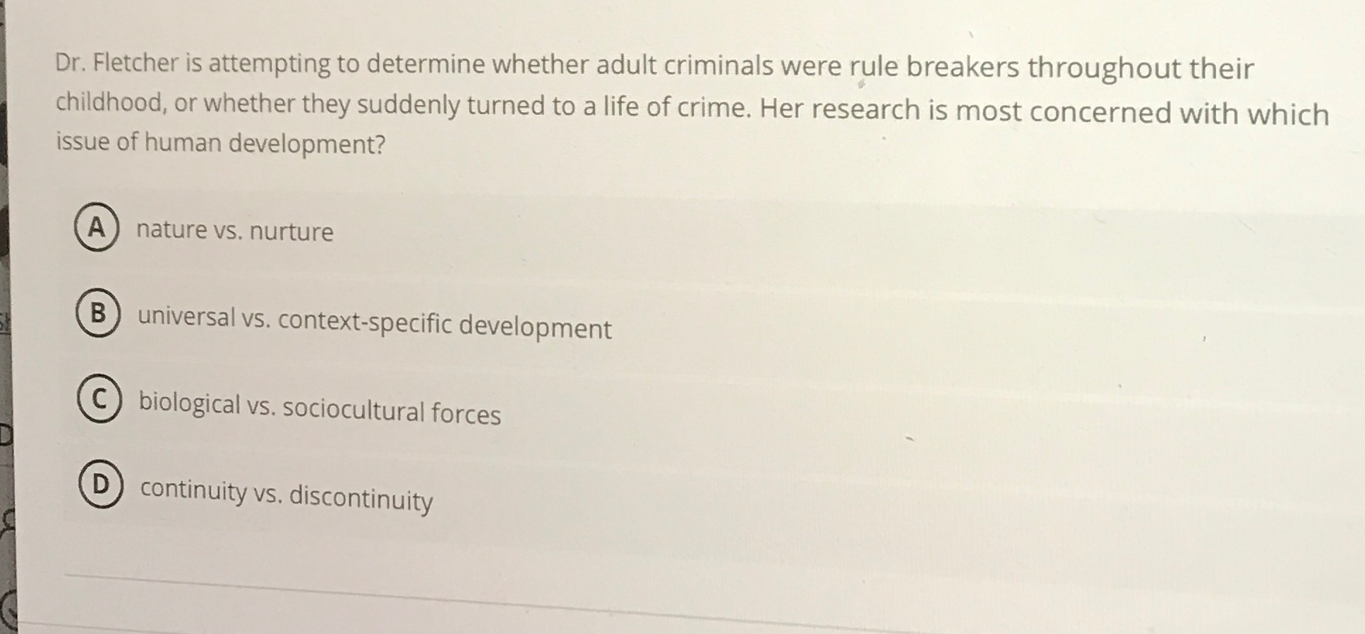 Solved Dr. ﻿Fletcher is attempting to determine whether | Chegg.com