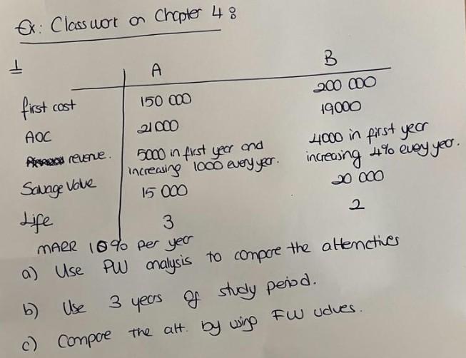Solved fx. Class wort on Chapter 4: | Chegg.com