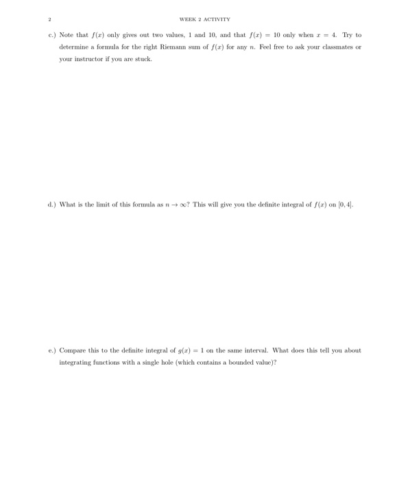FINDING THE DEFINITE INTEGRAL OF A NON-CONTINUOUS | Chegg.com