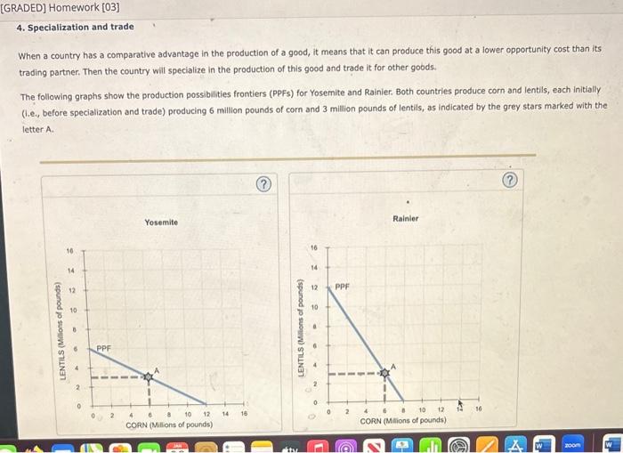 Solved When a country has a comparative advantage in the | Chegg.com