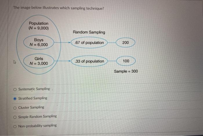 Solved The image below illustrates which sampling technique? | Chegg.com