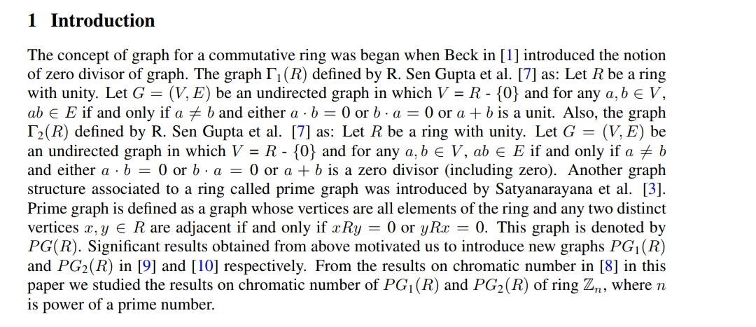 Solved 1 ﻿IntroductionThe concept of graph for a commutative | Chegg.com