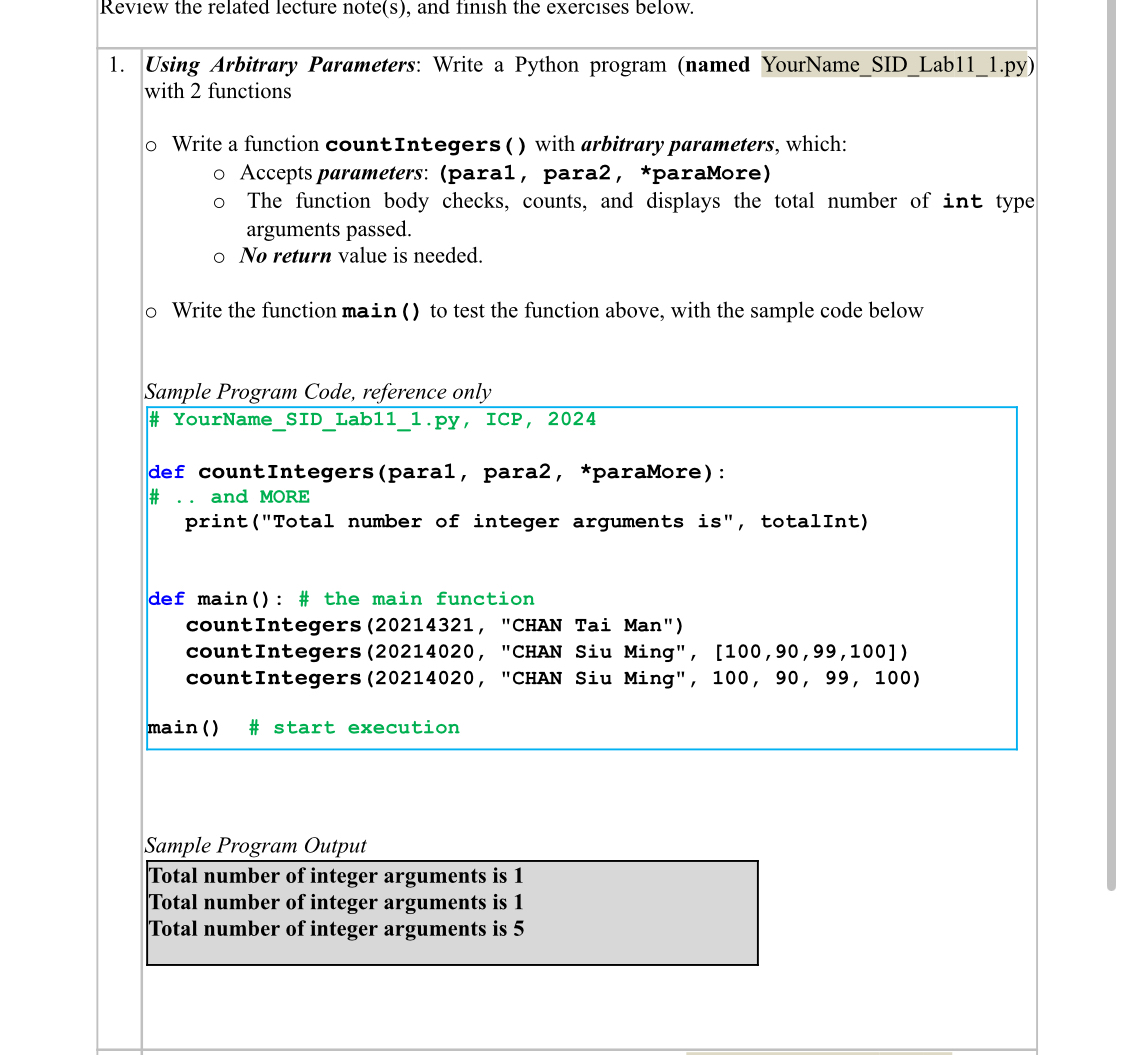 Solved Review the related lecture note(s), ﻿and finish the | Chegg.com