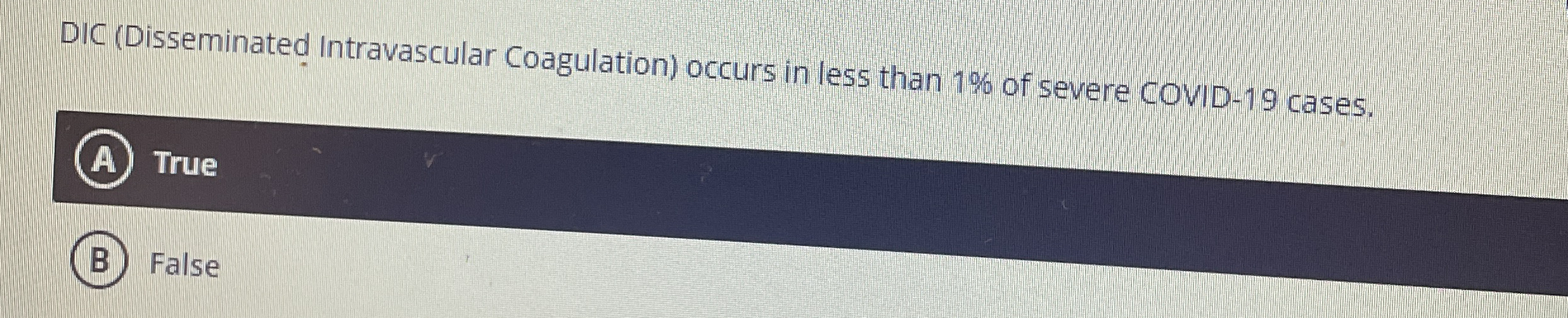 Solved DIC (Disseminated Intravascular Coagulation) ﻿occurs | Chegg.com