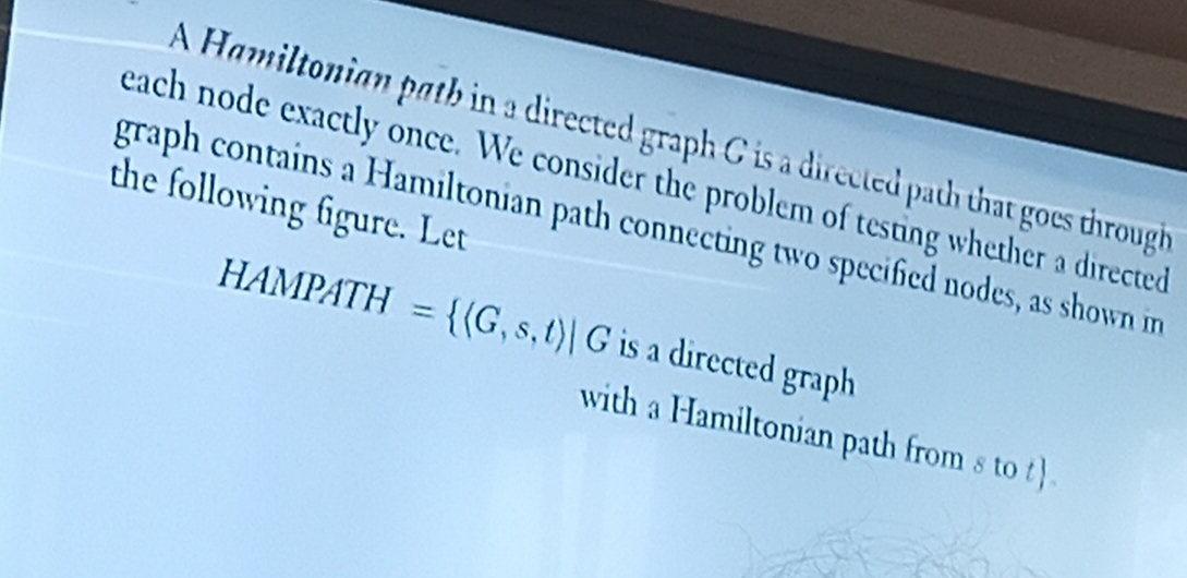 Solved A Hamiltonian path in a directed graph C ﻿is a | Chegg.com