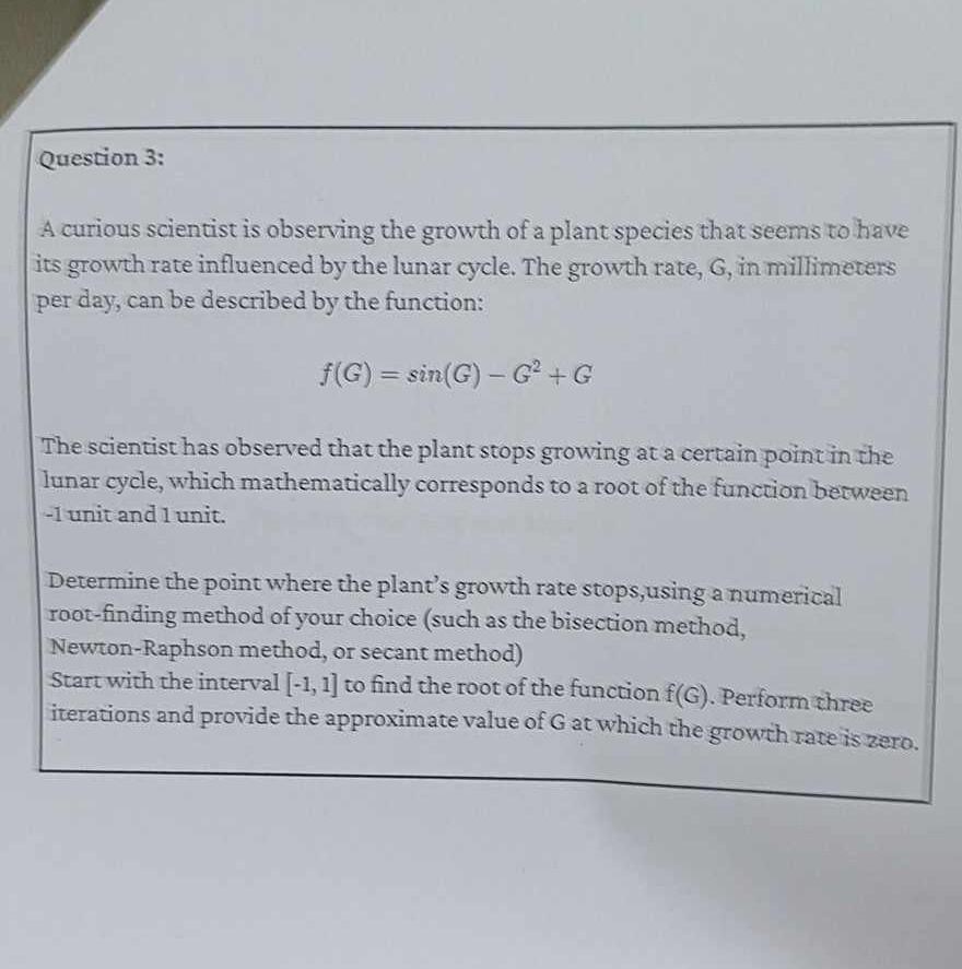 Solved A curious scientist is observing the growth of a | Chegg.com