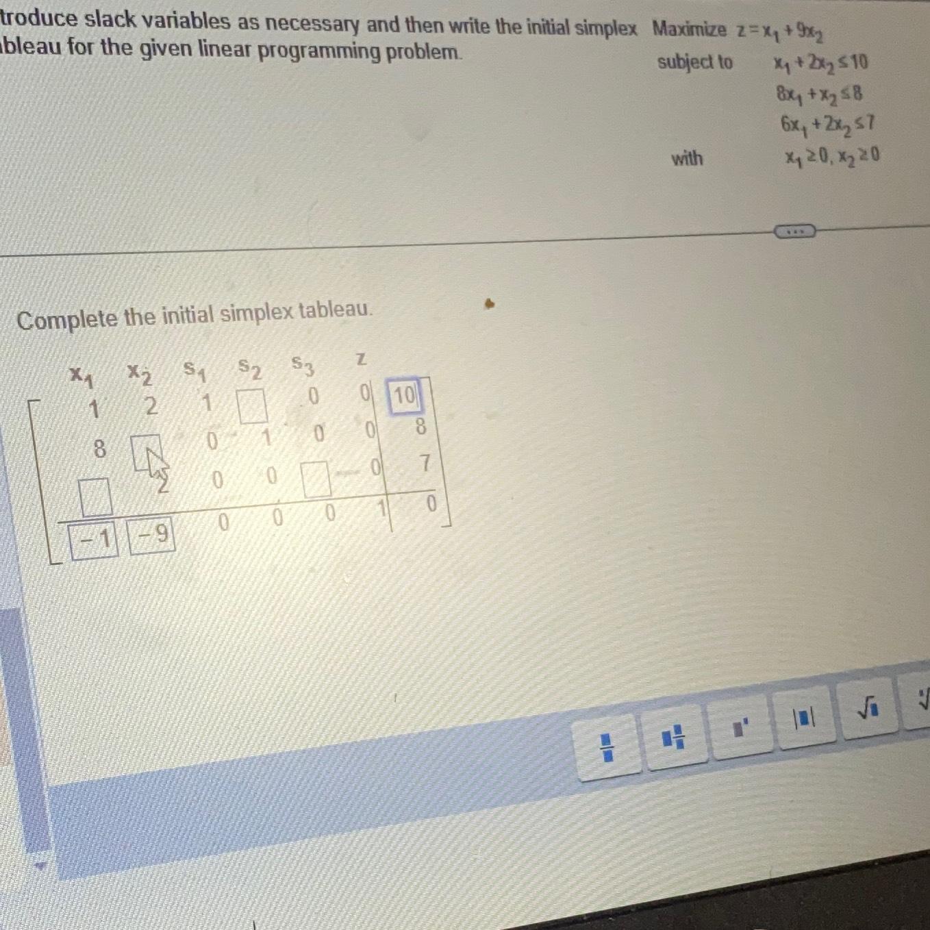 Solved troduce slack variables as necessary and then write | Chegg.com