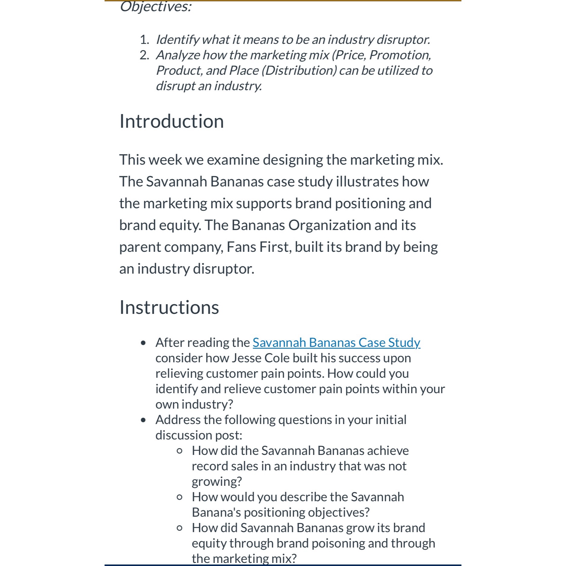 Solved Objectives:Identify what it means to be an industry | Chegg.com
