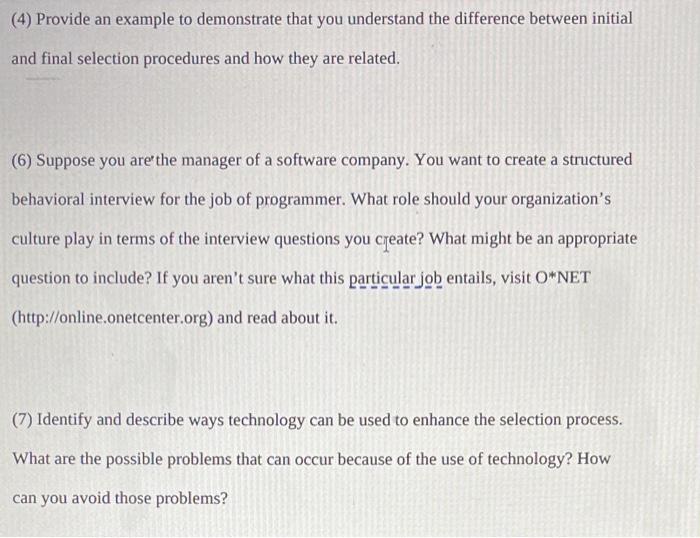 Solved (4) Provide an example to demonstrate that you | Chegg.com