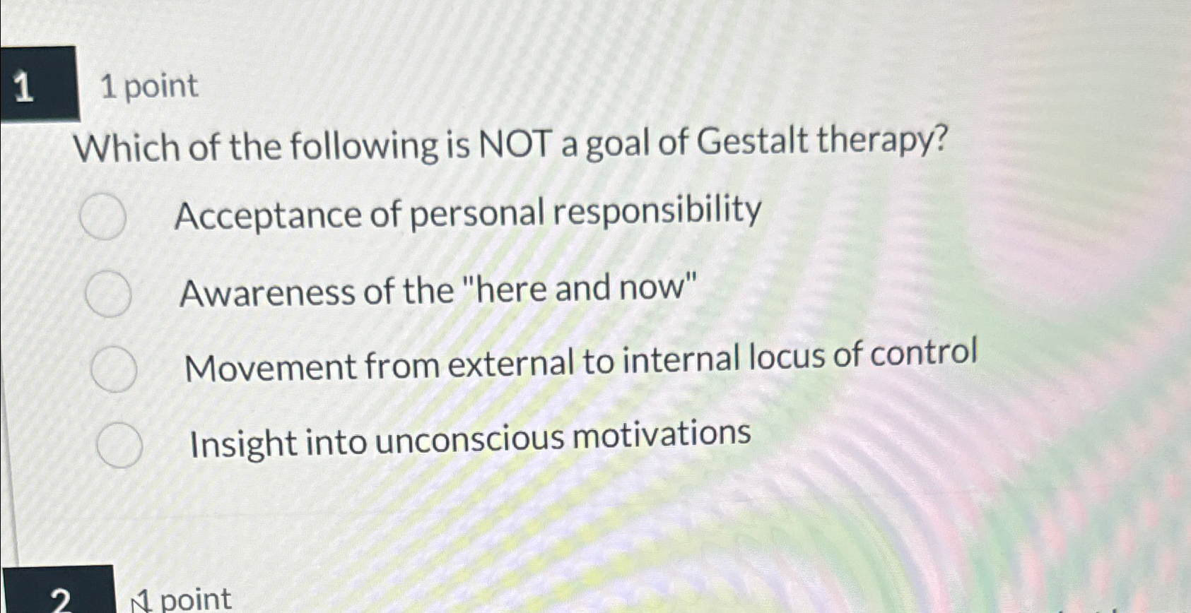 Solved 11 ﻿pointWhich of the following is NOT a goal of | Chegg.com