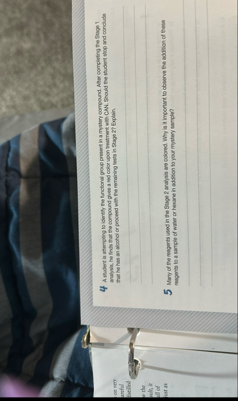 Solved 4 ﻿A student is attempting to identify the functional | Chegg.com