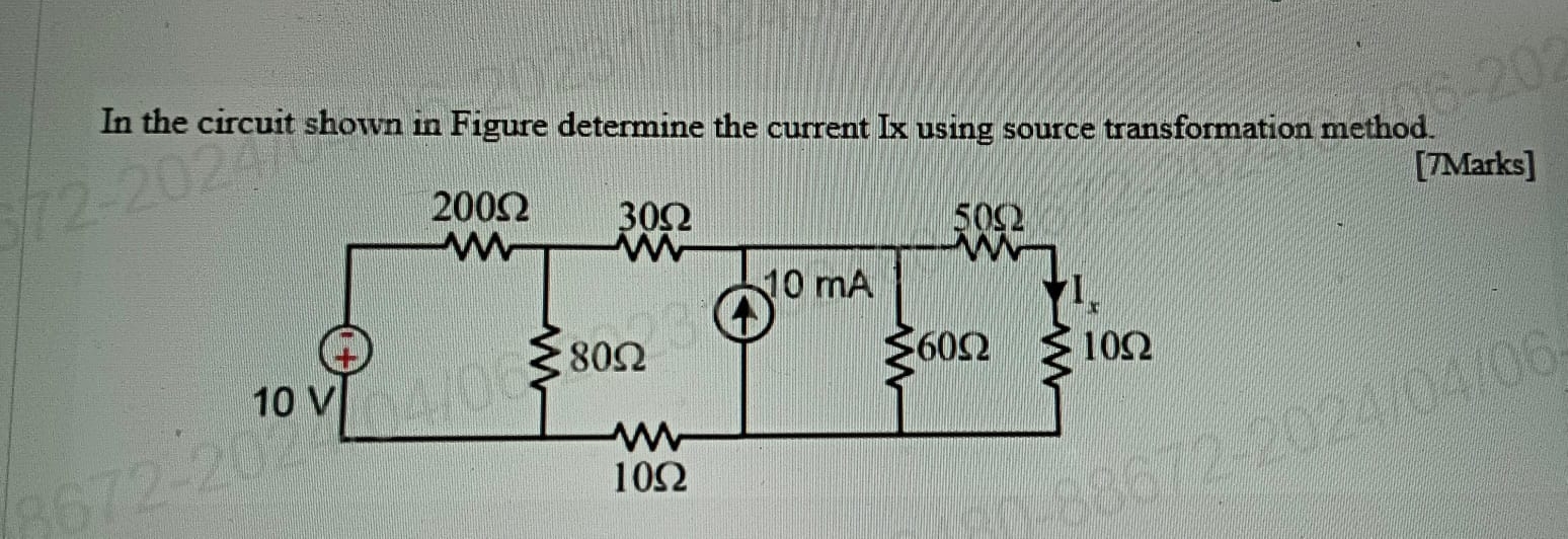 Solved In the circuit shown in Figure determine the current | Chegg.com