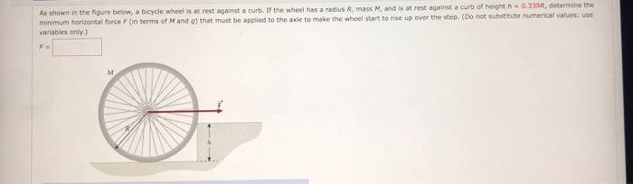 Solved As shown in the figure below, a bicycle wheel is at | Chegg.com