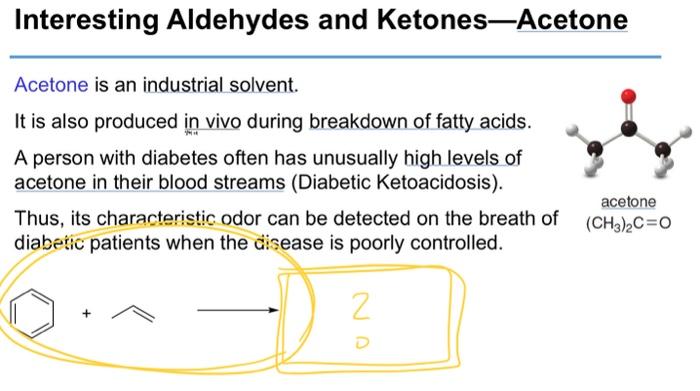 Interesting Aldehydes and Ketones-Acetone | Chegg.com