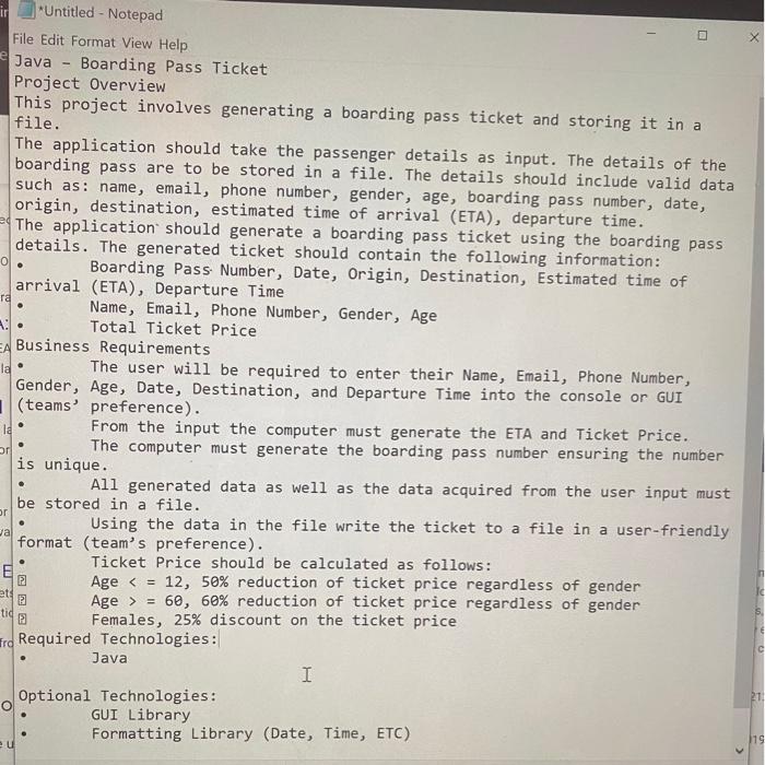 Solved Ir - . 0 га Untitled - Notepad File Edit Format View | Chegg.com