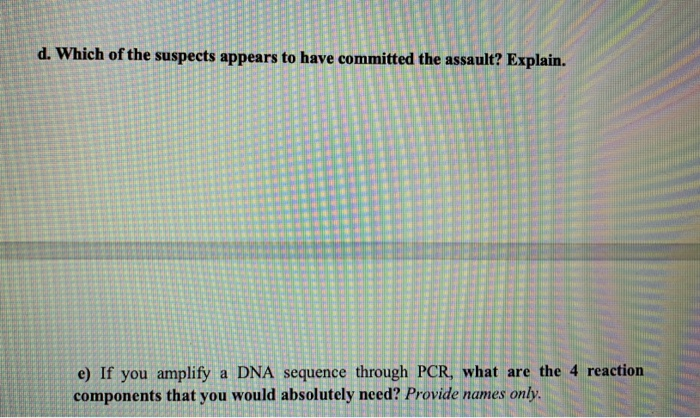 Forensic scientists used a short tandem repeat (STR) | Chegg.com