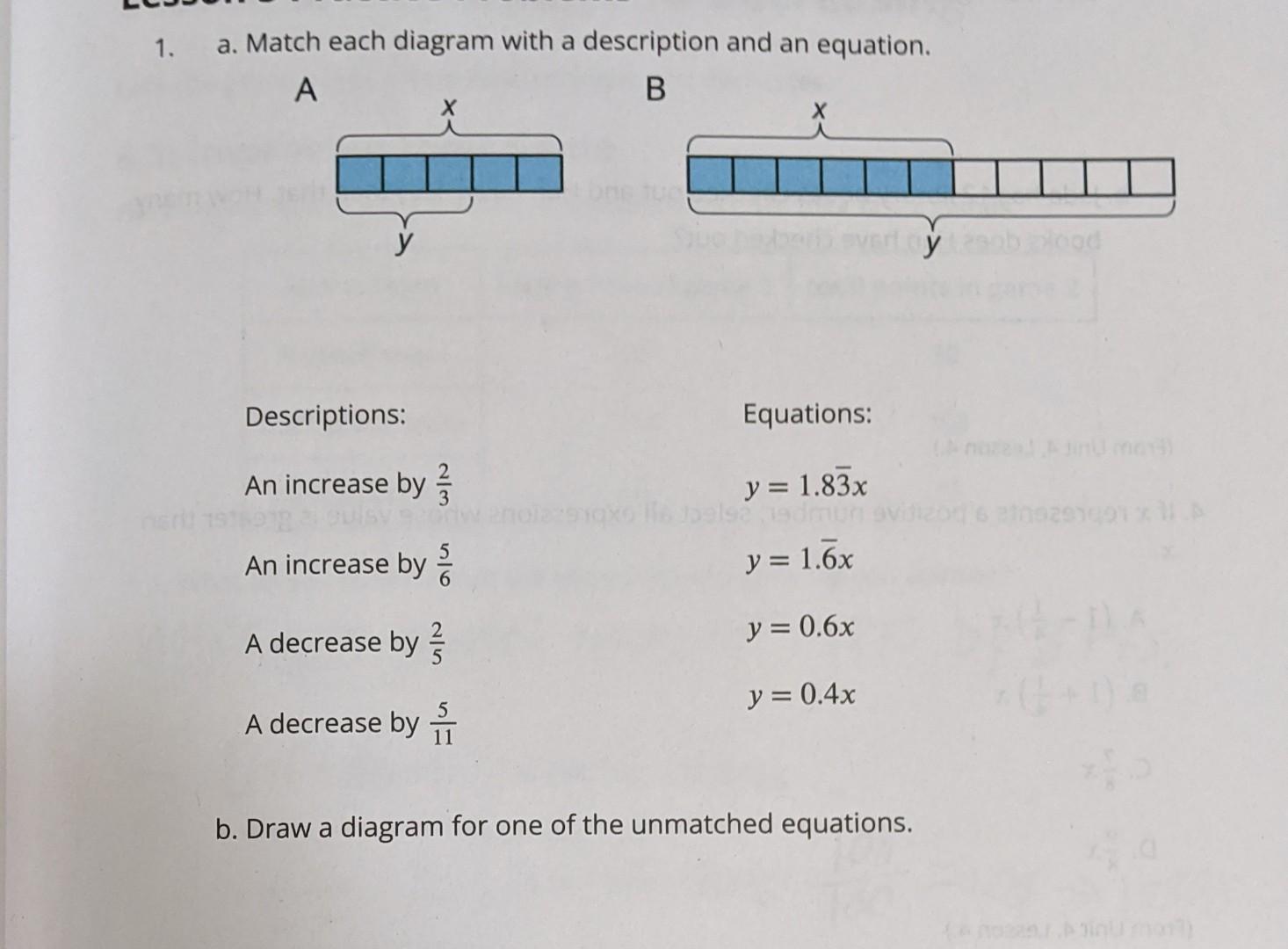 Solved a. Match each diagram with a description and an | Chegg.com