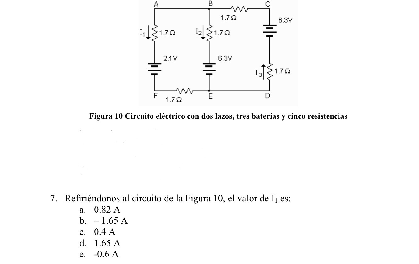 Solved Figura 10 ﻿Circuito eléctrico con dos lazos, tres | Chegg.com
