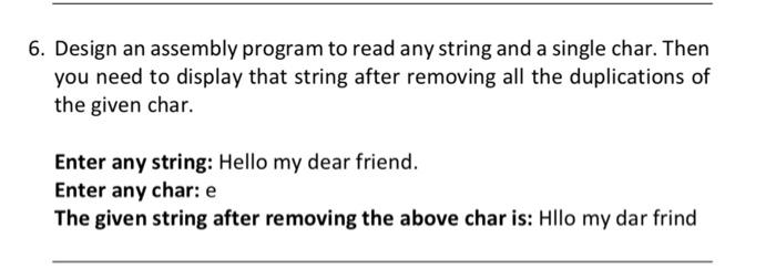Solved 3 Design An Assembly Program To Read Any String Then
