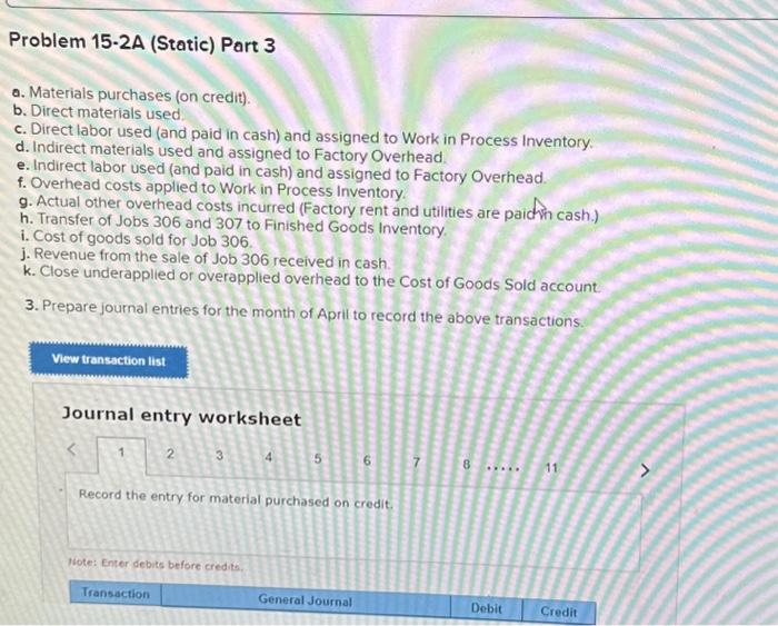 Solved Required information Problem 15-2A (Static) Computing | Chegg.com