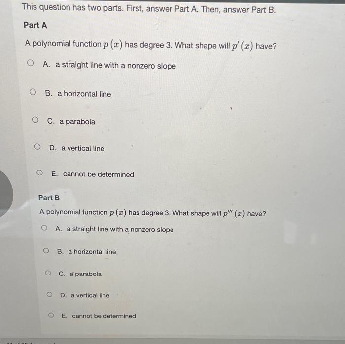 Solved This question has two parts. First, answer Part A. | Chegg.com