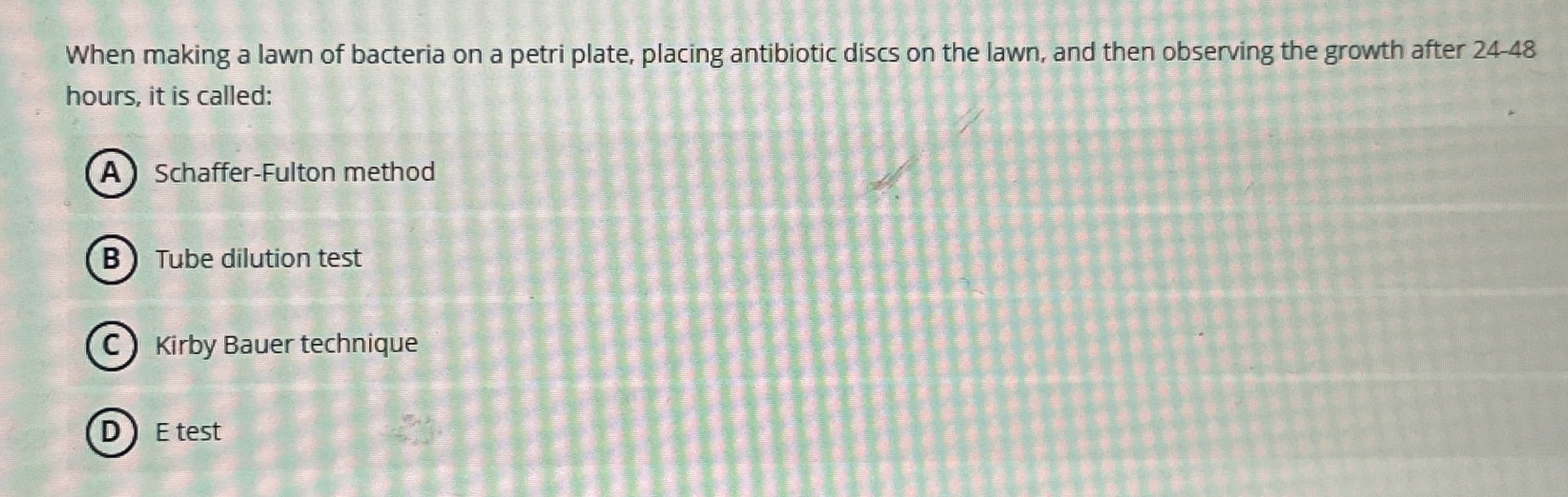 Solved When making a lawn of bacteria on a petri plate, | Chegg.com