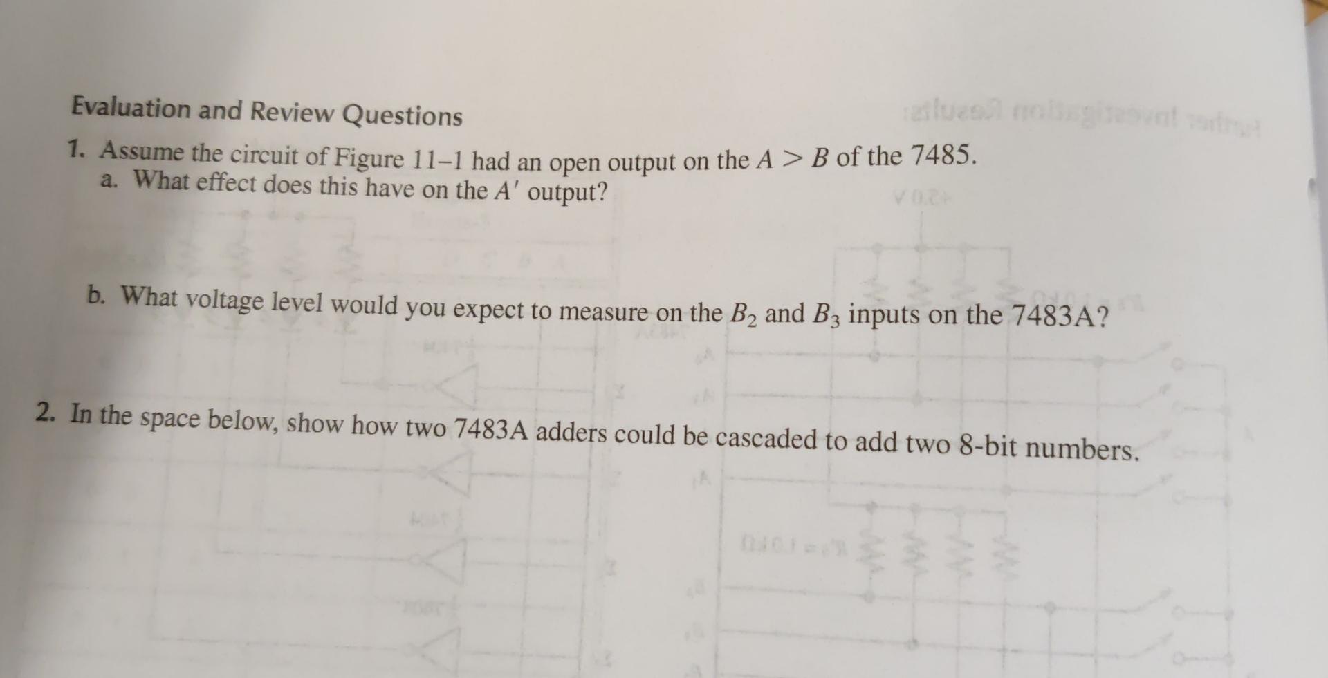Solved Report for Experiment 11 Name: Date: Class: | Chegg.com