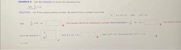 EXAMPLE 5 Use this definition to prove the following | Chegg.com