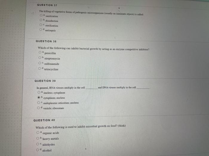 Solved superinfection drig resistant allergy QUESTION 43 | Chegg.com