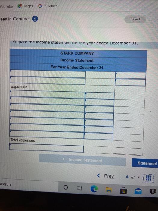 Solved ube Maps Finance in Connect Saved Help Save & Exit | Chegg.com