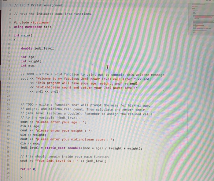 Solved 1 // Lab 7 Prelab Assignment 2 3 // Move the | Chegg.com