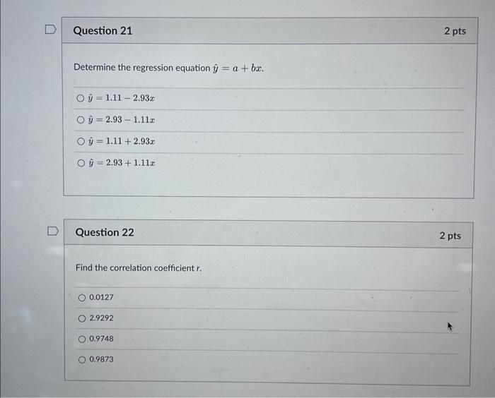 Solved Use the following scenario to answer Questions 21 - | Chegg.com